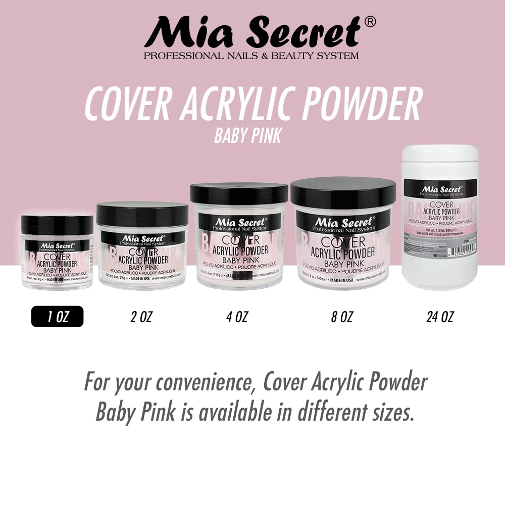 Mia Secret Acrylic Powder Cover Baby Pink 1 oz.
