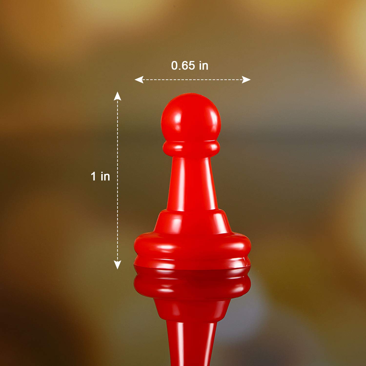 128 Pieces 1 Inch Multicolor Plastic Pawns Chess Pieces Game for Board Games, Tabletop Markers, Arts and Crafts