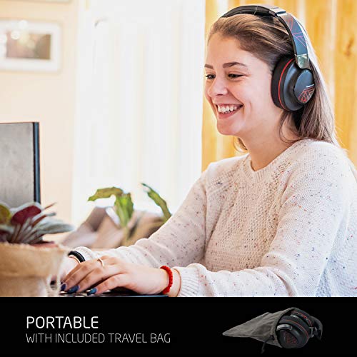 Bluetooth Headphones, PowerLocus Bluetooth Headphones Over-Ear, Passive Noise Cancelling Headphone with Microphone, 70Hrs Playtime, Foldable Wireless Headphones,Hi-Fi Deep Bass for Work,Home Office,PC