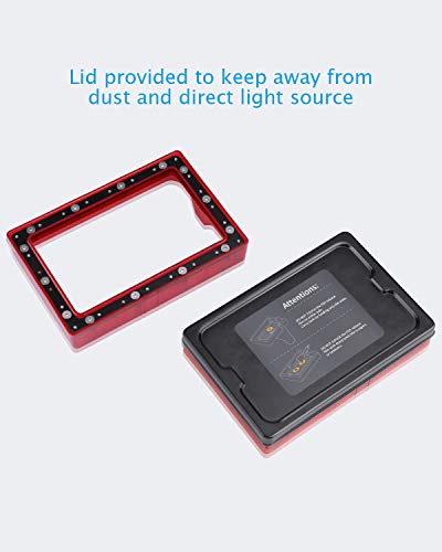 ELEGOO 2PCS Plastic Resin Tank for ELEGOO Mars 3D Printer with 2 Lids and FEP Release Liner pre-installed, Resin Vat for Mars, Compatible with Mars pro,Mars 2, Mars 2 pro, Photon, Photon S and Epax X1