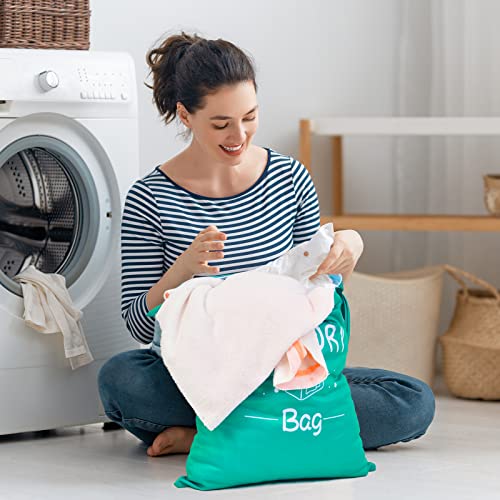 2 Pcs Large Travel Laundry Bag Waterproof Wet Dry Bag Washable Dirty Clothes Drawstring Bag Bathing Suit Workout Bag for Gym Clothes Laundry Wet Clothes Swimming Yoga, Green Grey