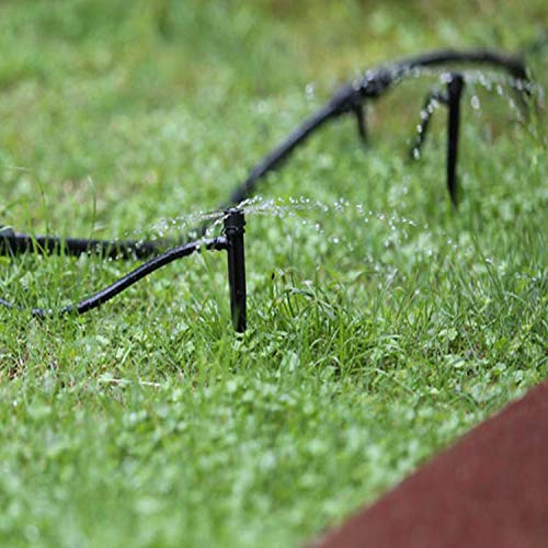 Axe Sickle Set of 50 Drip Emitters Perfect for 4mm / 7mm Tube, Adjustable 360 Degree Water Flow Drip Irrigation System for Watering System.