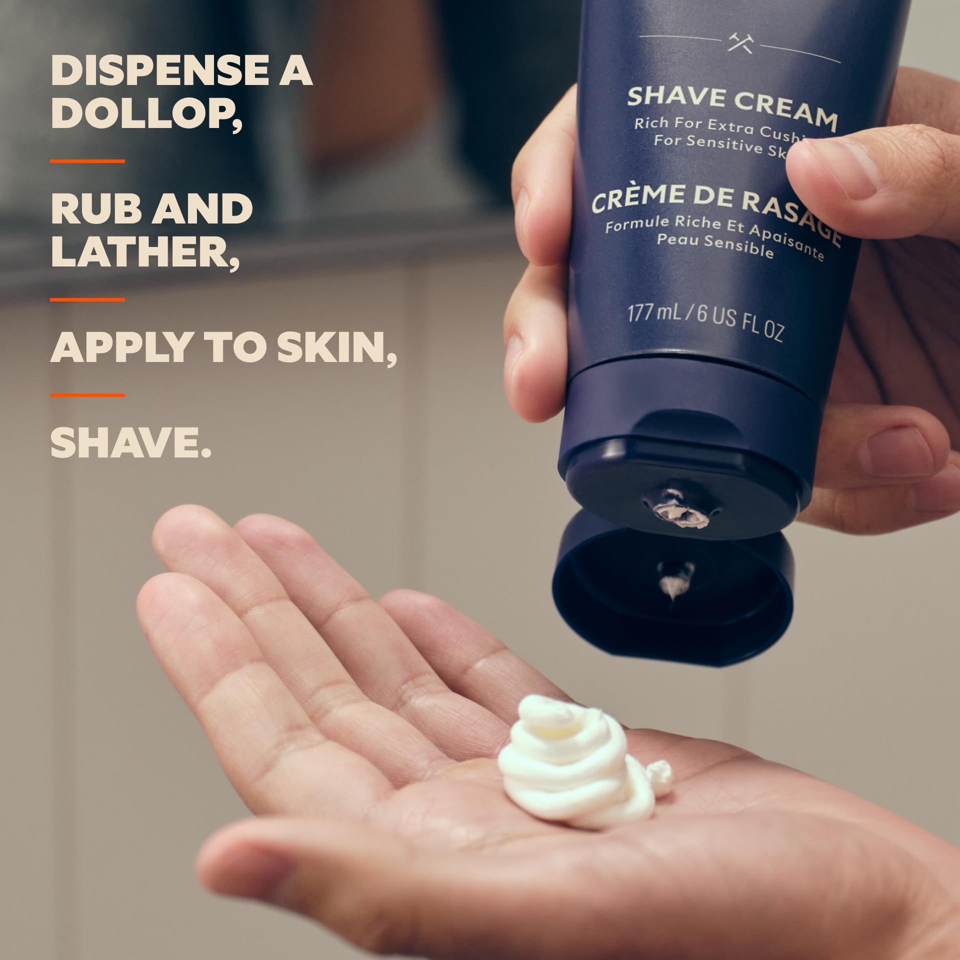 Dollar Shave Club | Shave Cream 6 ounce (2 Pack) | Hydrating Shaving Cream for Sensitive Skin