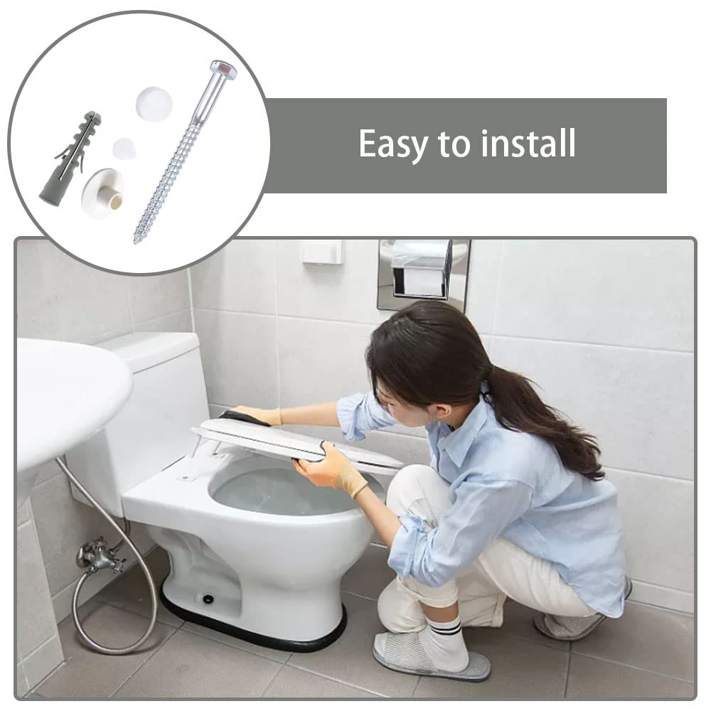 2 Sets Toilet Bidet Anchor Bolts Set Bathroom Toilet Pan Floor Fixing Kit Floor Toilet Pan Fixing Kit for Floor Fixing Pan or Bidets into a Variety of Solid Building Materials