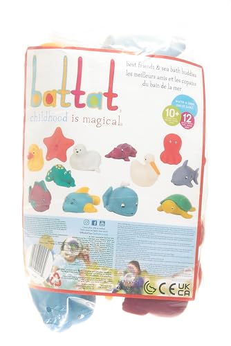 Battat – Bath Tub Squirters – Sea Animals Bundle – Water Squirt Animals – Bath & Beach Toys – 10 Months + – Sea Bath Buddies + Best Friends Bath Buddies