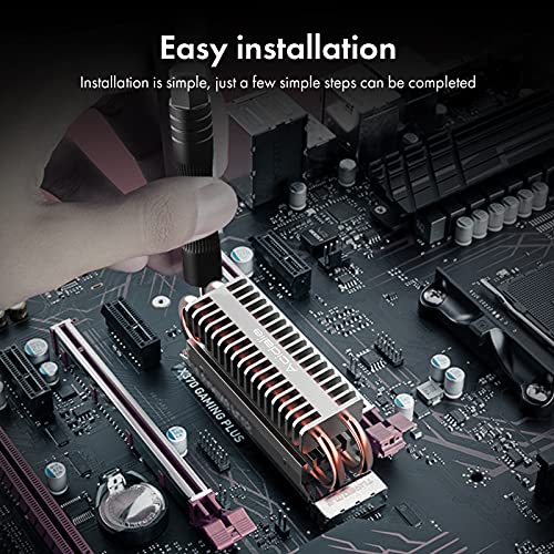 ACIDALIE M.2 2280 SSD Heat Sink, Dual - Aluminum Heat Sink for PCIE M.2 NVME SSD or SATA M.2 SSD with Silicone Thermal Buffer.
