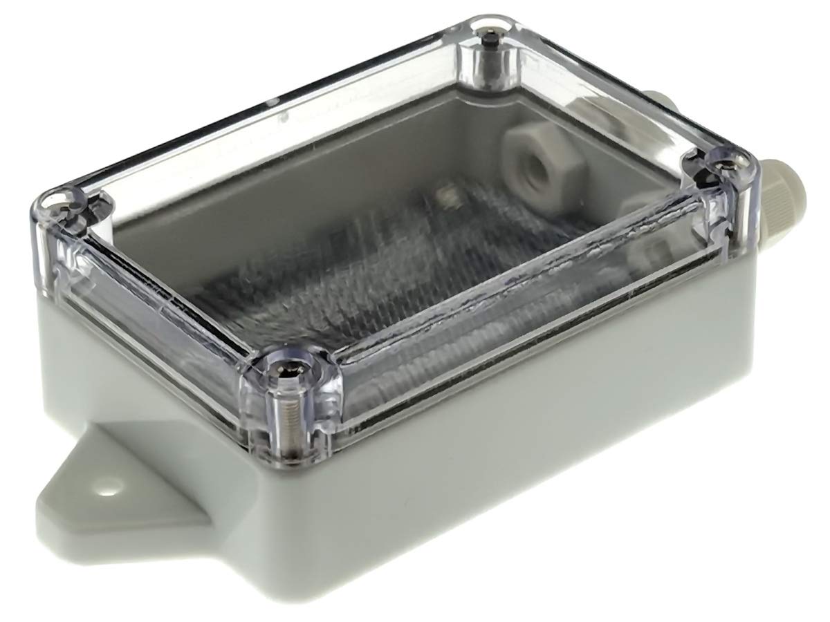 qBoxMini DIY IOT Enclosure Plus Kit (No SMA), IOT Enclosure for Arduino MKR Feather ESP32 Cellular LoRa WiFi Board, Waterproof IP65 Enclosure with Glands, prototyping PCB and connectors Set