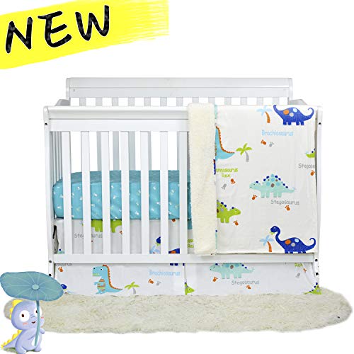 Brandream Baby Diaper Bag Boys Dinosaur Diaper Stacker Cute Aniaml Baby Crib Nursery Hanging Diaper Stacker, 100% Cotton