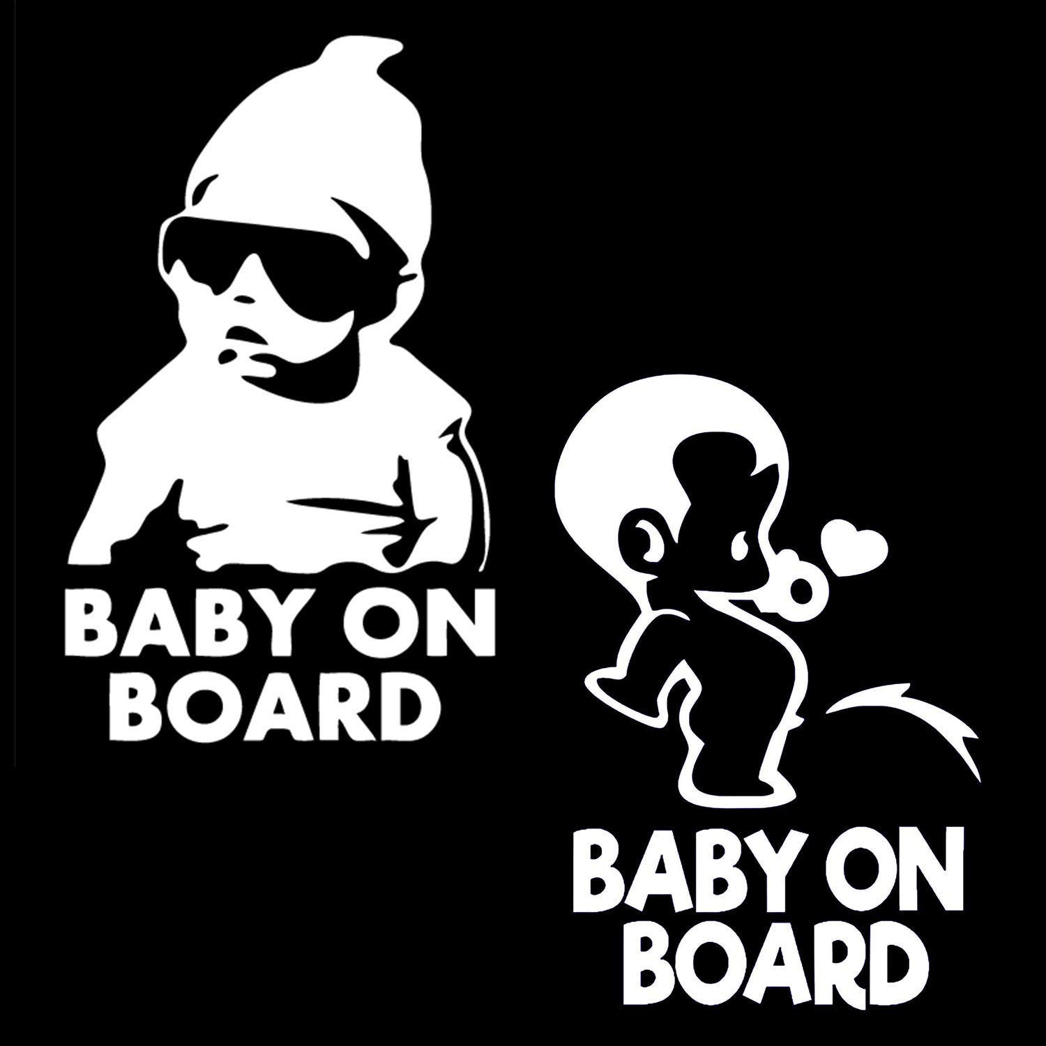 Baby on Board Sign Car Window Sticker - Carlos from The Hangover & Peeing Boy Design Bundle
