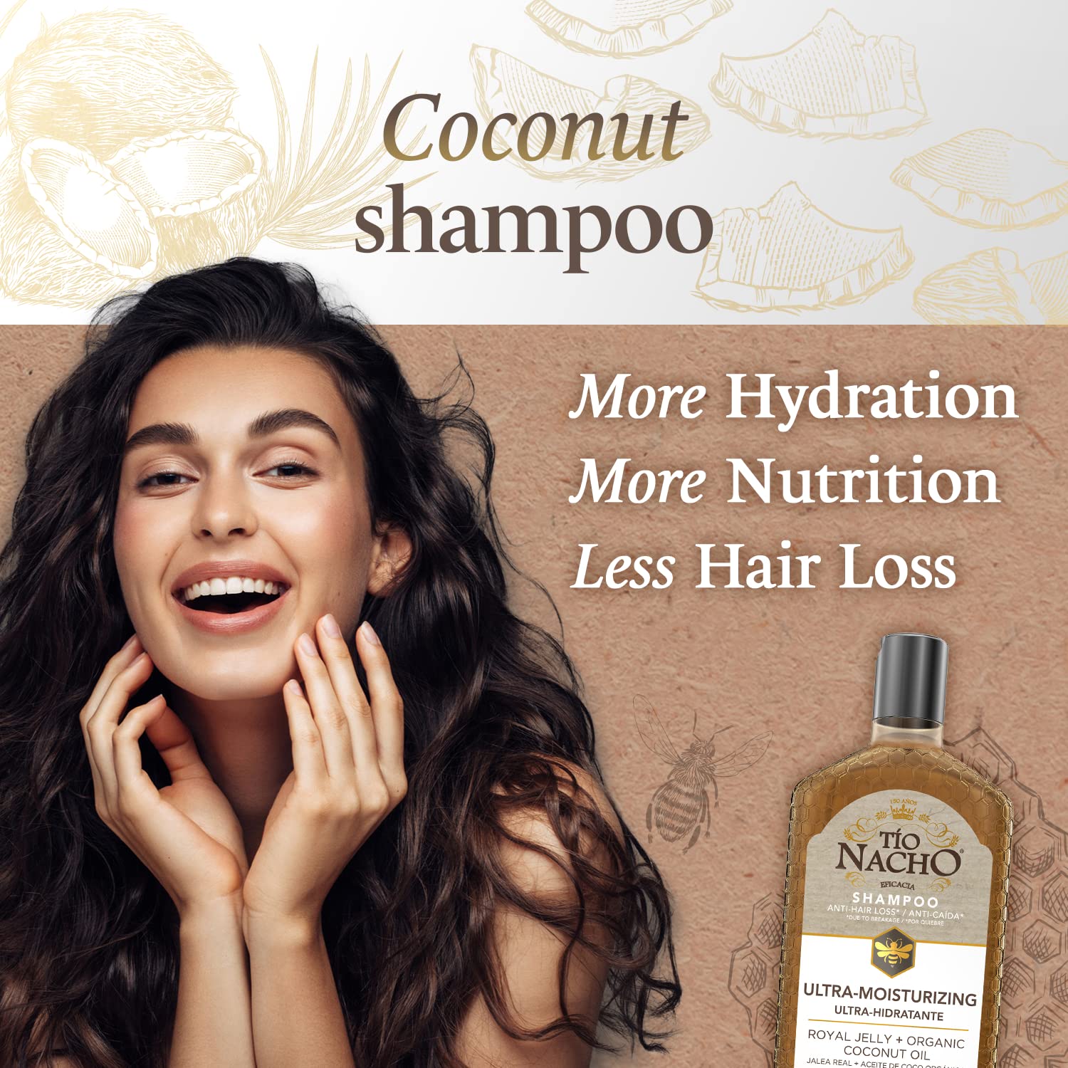 Tio Nacho Coconut Oil Shampoo Value Pack, 14 Fl Oz (Pack of 3)