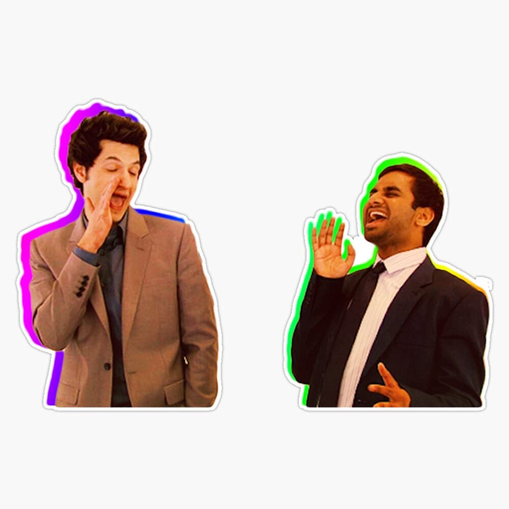 JB Print Parks and Rec - John Ralphio and Tom Haverford Vinyl Decal Sticker Car Waterproof Car Decal Bumper Sticker 5"