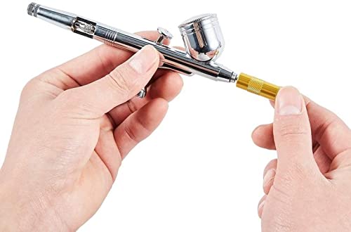 4 Set Airbrush Spray Gun Wash Cleaning Tools Needle Nozzle Brush Glass Cleaning Pot Holder