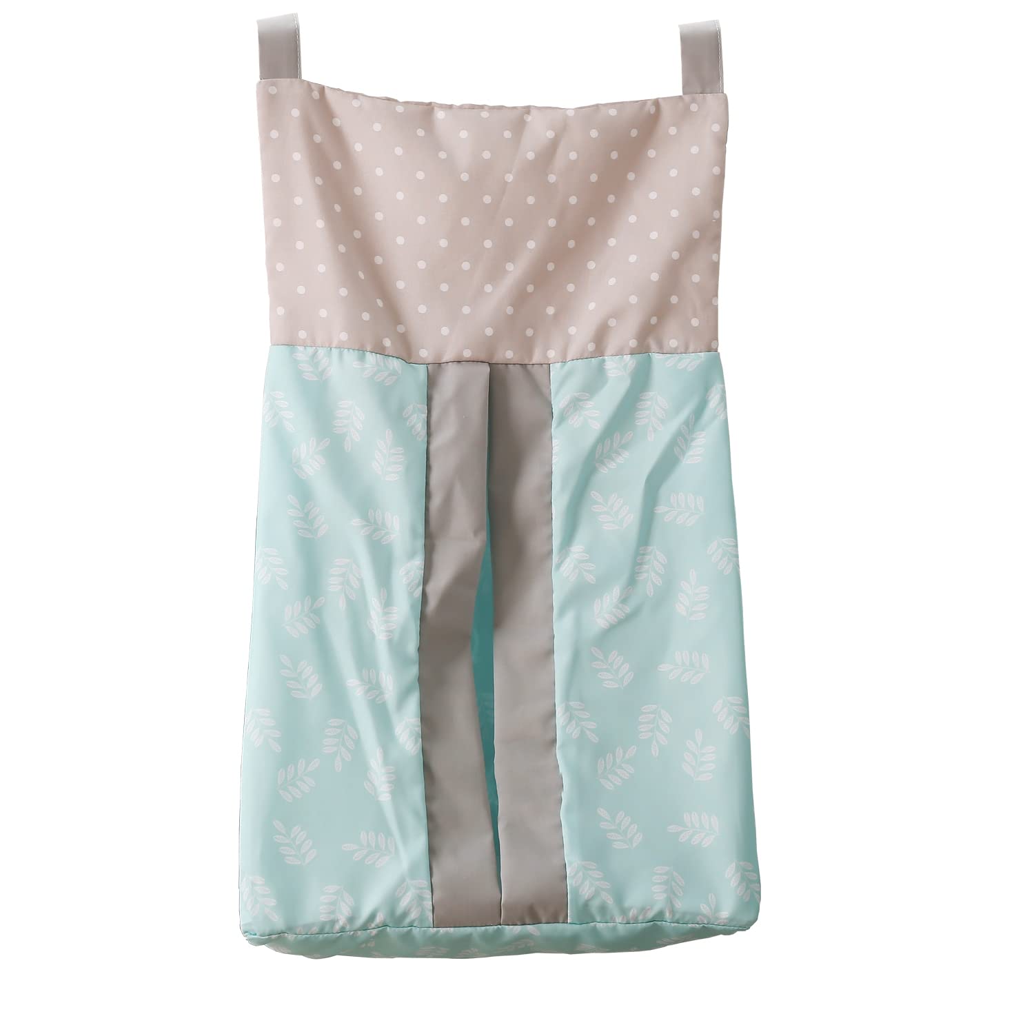 CribMATE Baby Girl Boy Diaper Organizer Bag Pink/Gray/Navy Blue/Light Blue/Bright Blue Flower Diaper Stacker Bag (Light Blue)