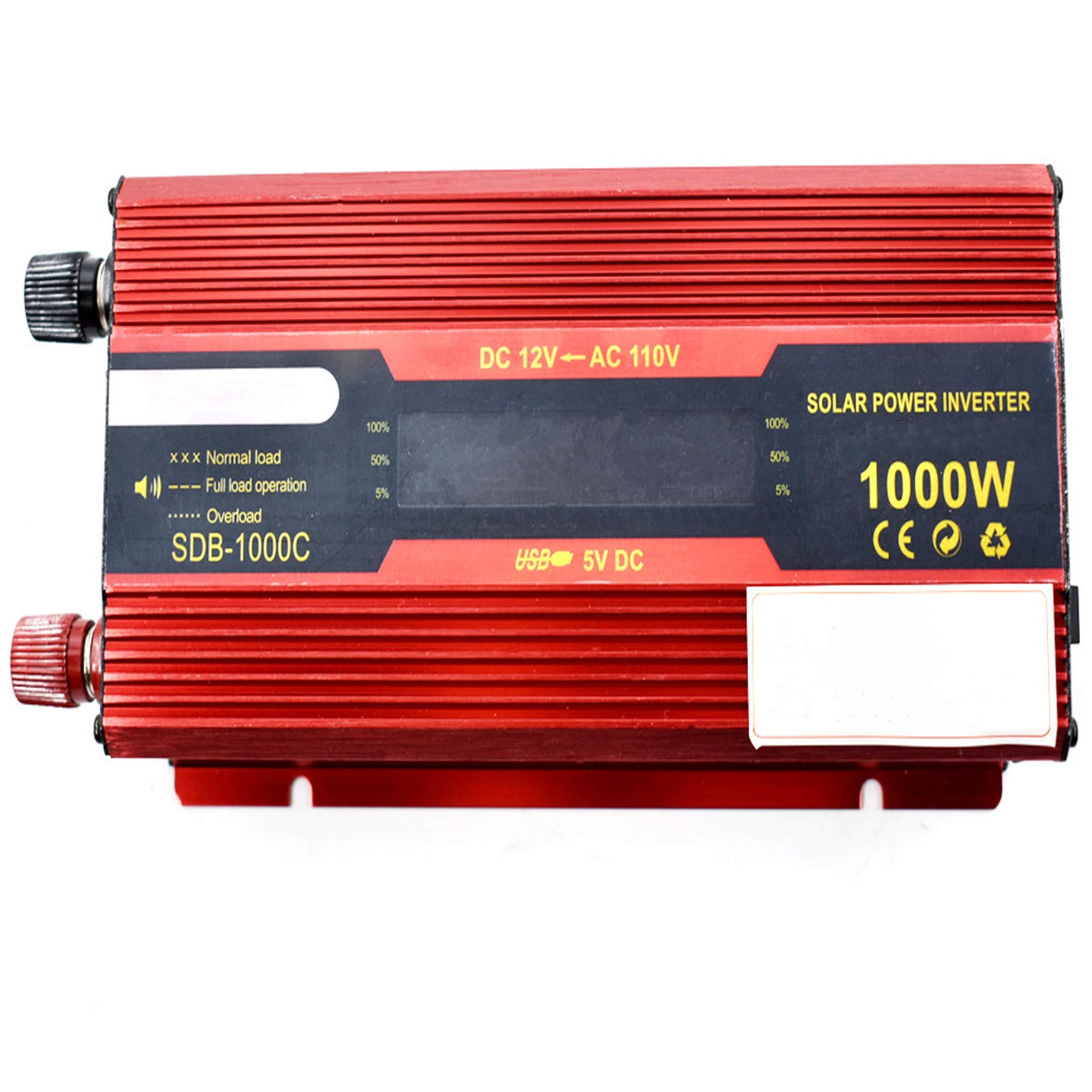 1000W DC 12V to AC 110V Portable Car LCD Power Inverter WATT