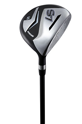 18 Piece Men's Complete Golf Club Package Set With Titanium Driver, #3 & #5 Fairway Woods, #4 Hybrid, 5-SW Irons, Putter, Stand Bag, 4 H/C's (Blue, Regular Size)