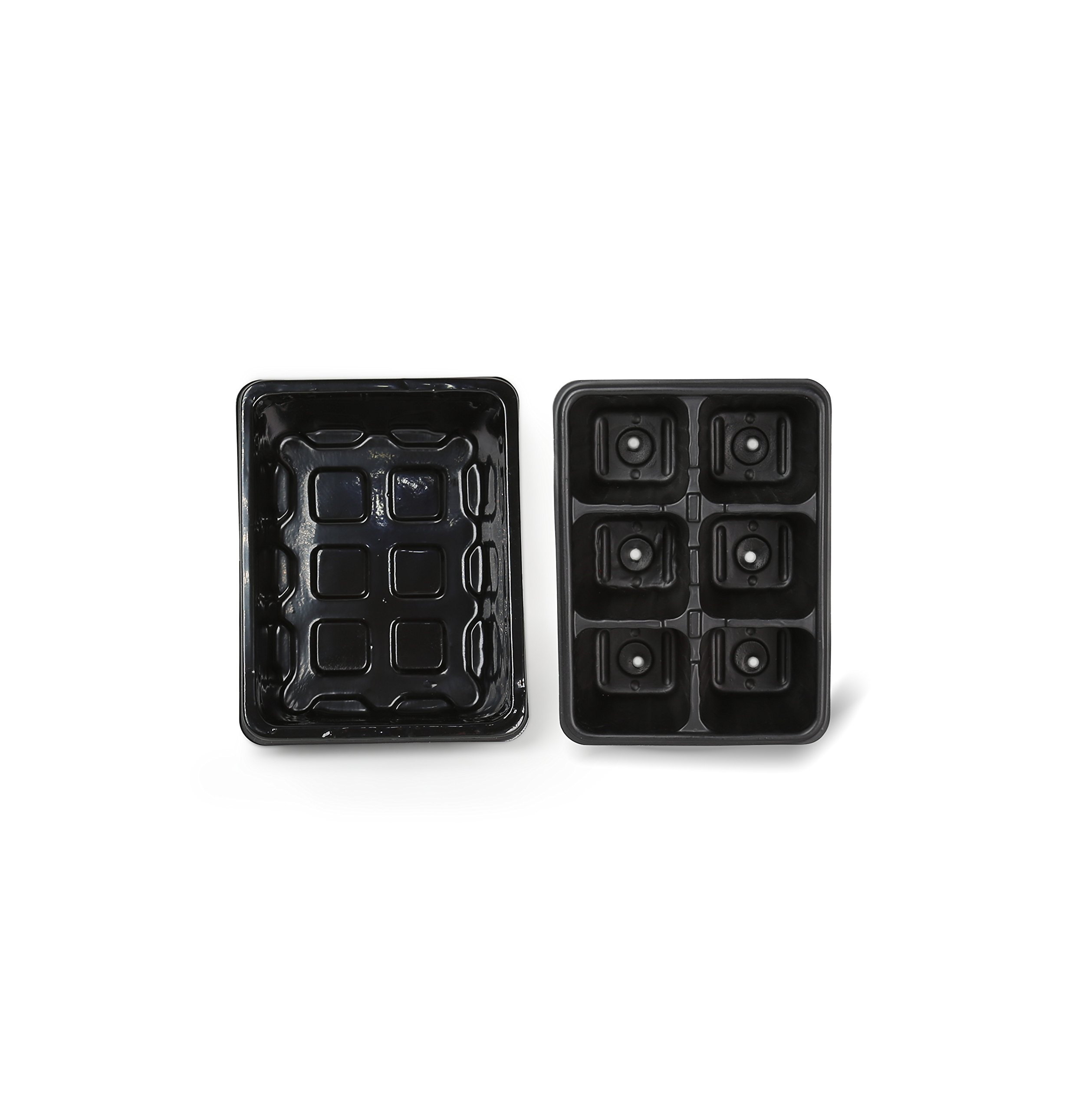 12 Grow Trays with Humidity Dome and Cell Insert - Mini Propagator for Seed Starting and Growing Healthy Plants - Durable, Reusable and Recyclable β 10 Pack β 120 Cells (12 Grow Trays)
