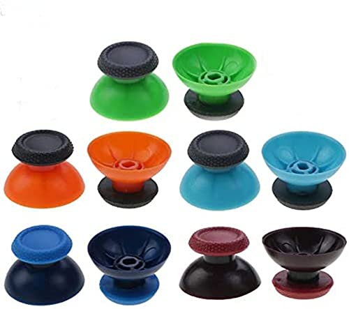 2 Pcs Analog Joystick Stick Caps Mushroom Button Thumbstick Thumb Cap for PS5 Controller Thumbstick Cap Replacement Kit (Dark Red-Red)