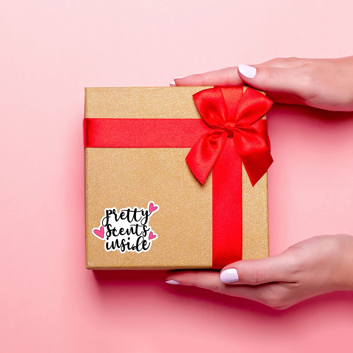 Littlefa 1.5” Pretty Scents Inside Stickers,Thank You Stickers,Bakeries Stickers,Handmade Stickers,Small Business Stickers, Envelopes Stickers, Gift Bags Packaging 500 PCS