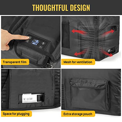 BougeRV CRPRO 26 Quart Insulated Protective Cover, 12 Volt Portable Car Refrigerator Carrying Case Only for CRPRO 26 Quart Refrigerator (Refrigerator NOT Included)