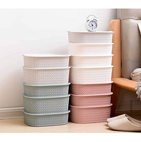 Czlsd Covered Underwear Storage Box Three-Piece Thickened Grid Panties Socks Storage Box Plastic Wardrobe Bra Finishing Box (Color : White)