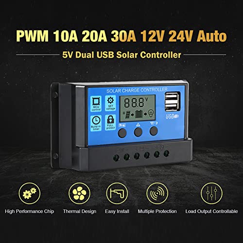 100A Solar Panel ler Solar Re r ler LCD Display Screen Street Lamp System Re ler PWM Re Management Dual USB Output ler