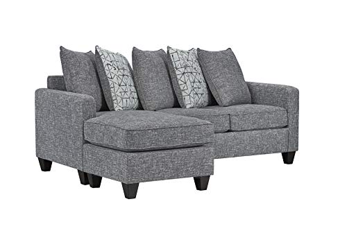 Ready To Live 57th Street Sofa Sectional, 81", Charcoal
