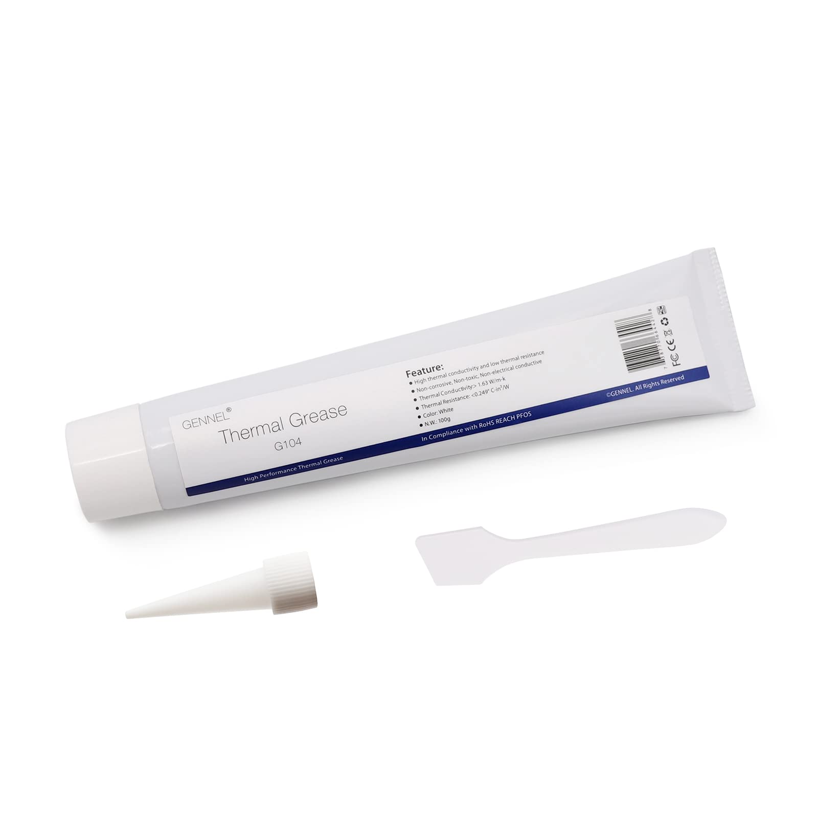 100g Tube White Thermal Grease Paste Silicone Compound for PC CPU GPU LED Cooling