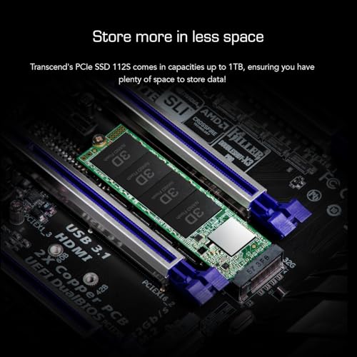 Transcend TS256GMTE112S 256GB M.2 PCIe Gen3x4 NVMe Solid State Drive