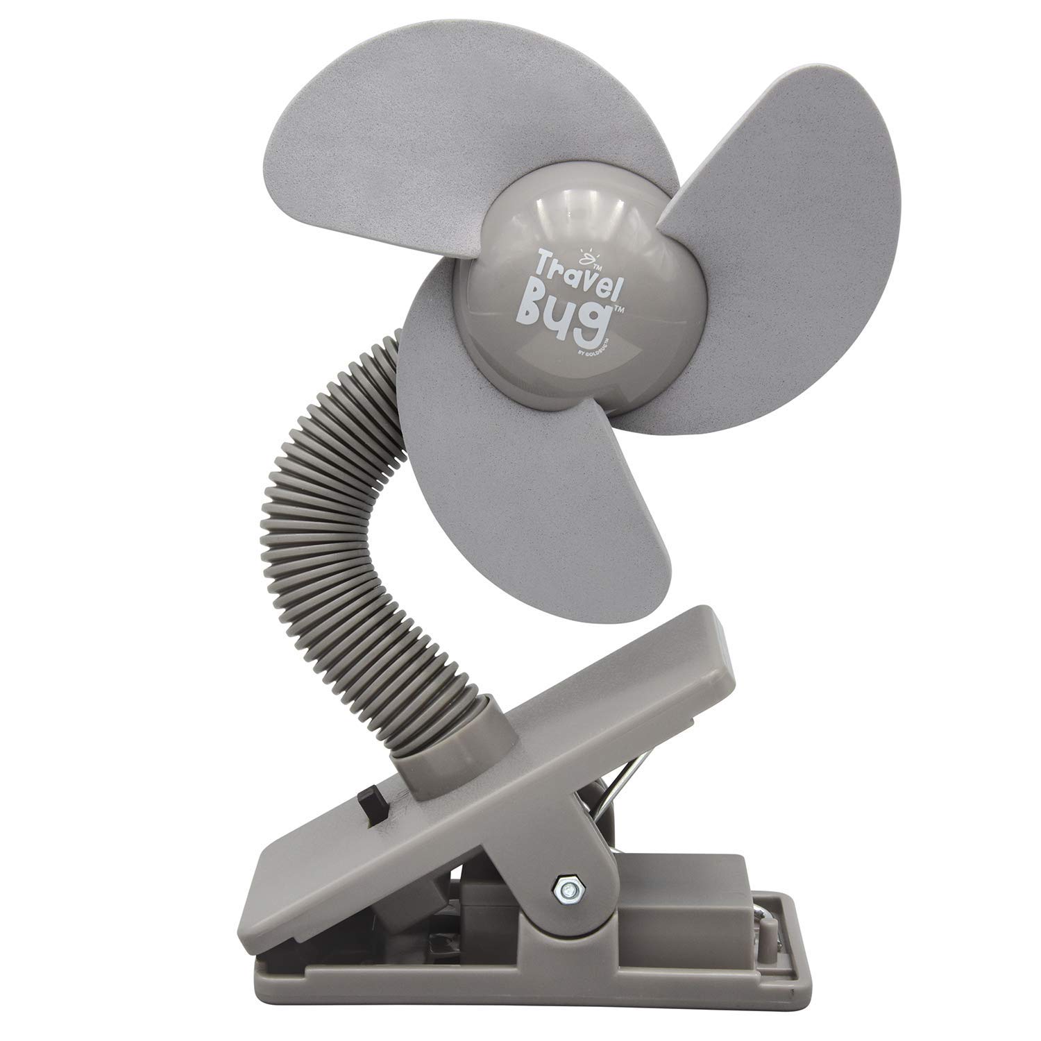 Travel Bug Baby & Toddler Clip On Stroller Fan, Soft Blades and Lightweight