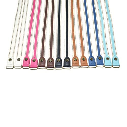 1Pair Leather Bag Handles Leather Fabric Shoulder Bag Strap DIY Handbag Belt Handle Women Girl Handbags Accessories (Color : A, Size : 60cm)