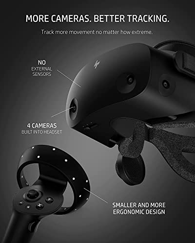 2022 Newest HP Reverb G2 Virtual Reality Headset V2 Version, Black, W/ Silmarils Lens Wipes