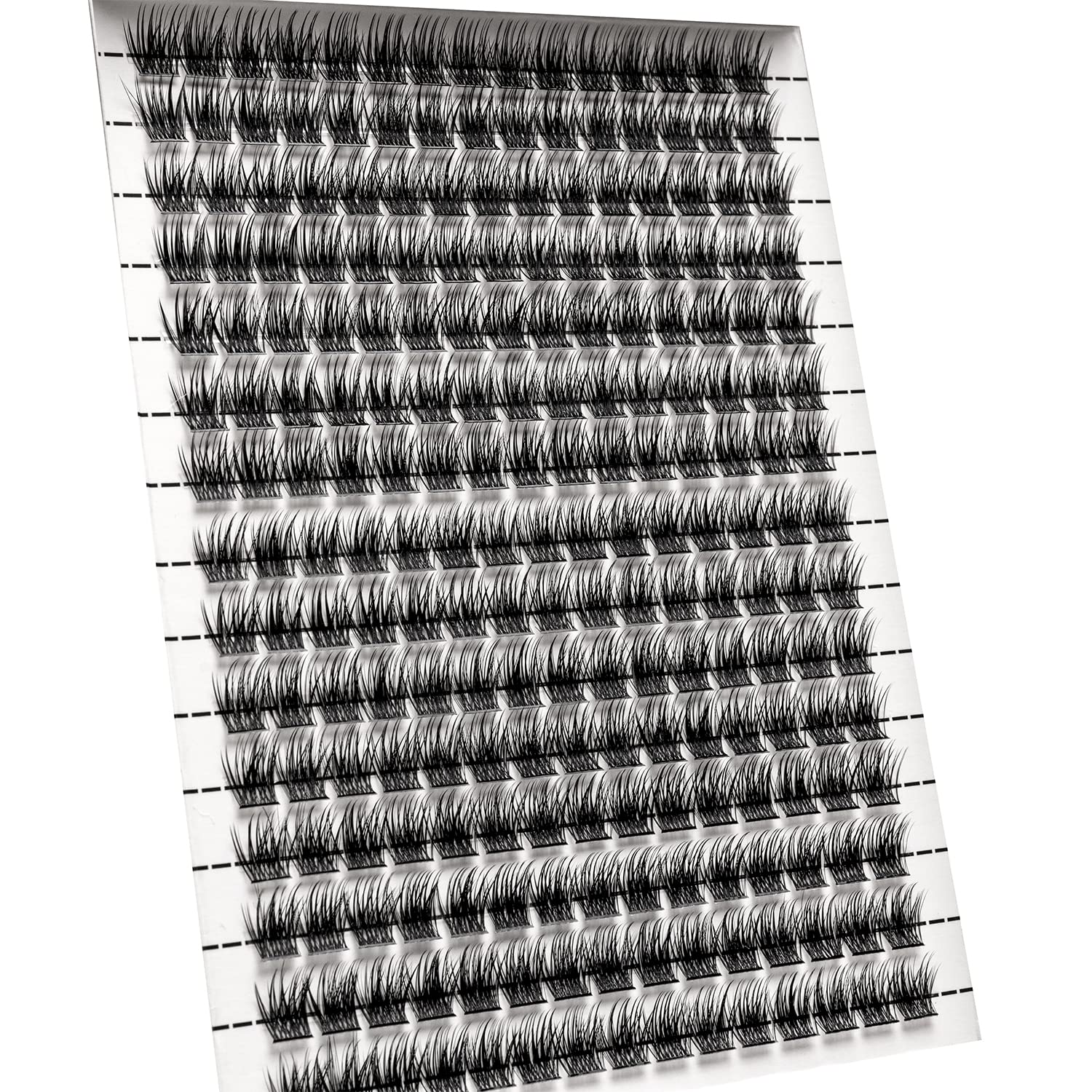 12mm Lash Clusters d Curl, 225 Clusters 0.07mm Individual Lashes False Lashes Wider Stem Segment Lashes Voluminous Lightweight Fluffy Wispy Reusable Home DIY Extensions Clusters (12mm)
