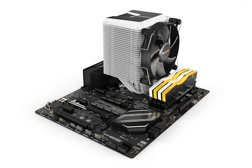 be quiet! Shadow Rock 3 White 190W TDP CPU Cooler | Intel-1700 1200 2066 1150 1151 1155 2011-3 Square ILM | AMD AM4 | Black | BK005