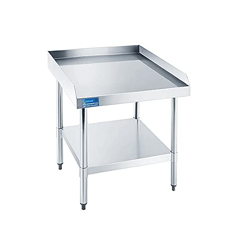 AmGood 30" x 30" Stainless Steel Equipment Stand | Height: 24" | Commercial Heavy Duty Grill Table