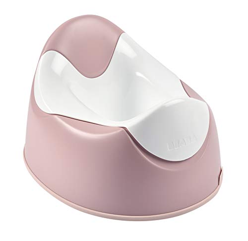 BÉABA - Baby's Training Potty - Ergonomic Baby Potty - Non-Slip - Hygienic - Easy Care - Handgrips on The seat - Made in France - Pink