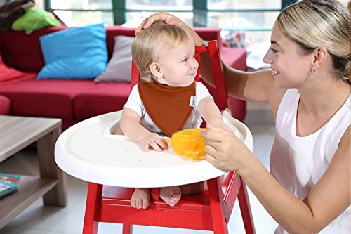 Baby Bandana Drool Bibs for Boys and Girls, Solid Colors,12 Pack Baby Bibs for Teething and Drooling, Organic Cotton Bibs