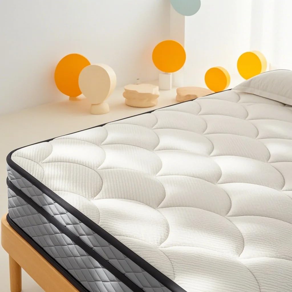 12 Inch Queen size Mattresses , New Memory Foam Hybrid Queen Mattress in a Box, Individual Pocket Spring Breathable Comfortable for Sleep Supportive and Pressure Relief, Medium Firm Mattresses (Queen)