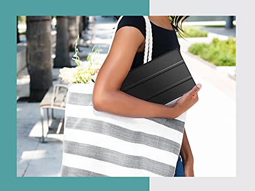 MoKo Case Fits Samsung Galaxy Tab A7 Lite 8.7 Inch (SM-T225/T220/T227), Lightweight Stand Smart Case Hard Shell Cover for Samsung Tab A7 Lite Tablet 2021 – Black