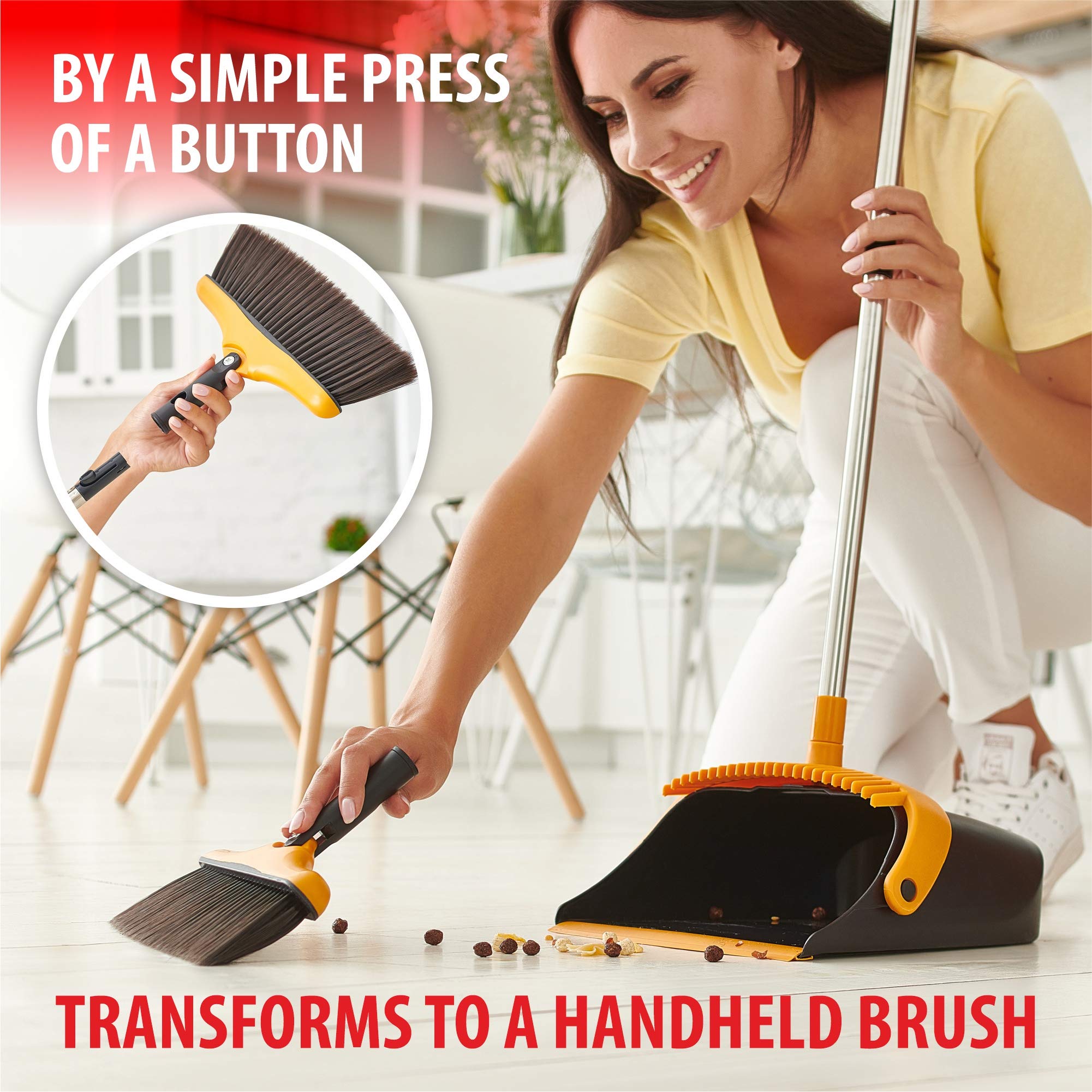 Broom and Dustpan (Yellow)