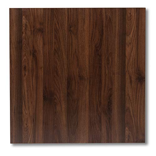 Baxton Studio Lovy Modern and Contemporary Gray Fabric Upholstered Dark Walnut-Finished 5-Piece Wood Dining Set