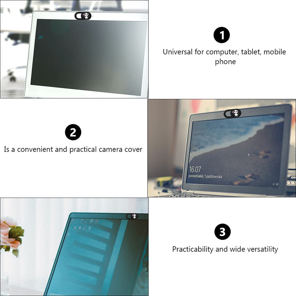 SOLUSTRE 6 Pcs Cover Webcam Cover Slide Laptop Slide Blocker Tablet Notebook Webcam Cover Laptop Lens Cap Privacy Webcam Covers Computer Tablet Stoppers Abs Peeping