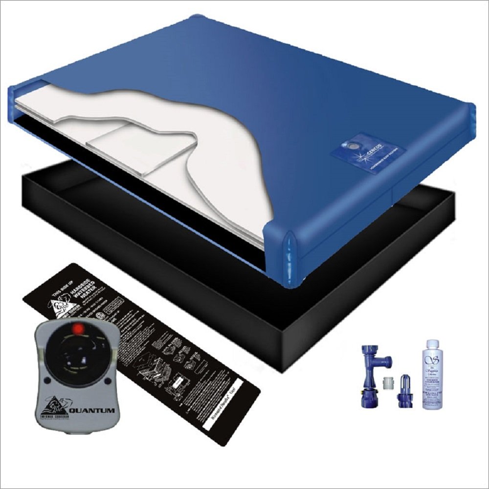 70% WAVELESS WATERBED Mattress/Liner/Heater/Fill Drain/Conditioner KIT (California King 72x84 1G5G1)