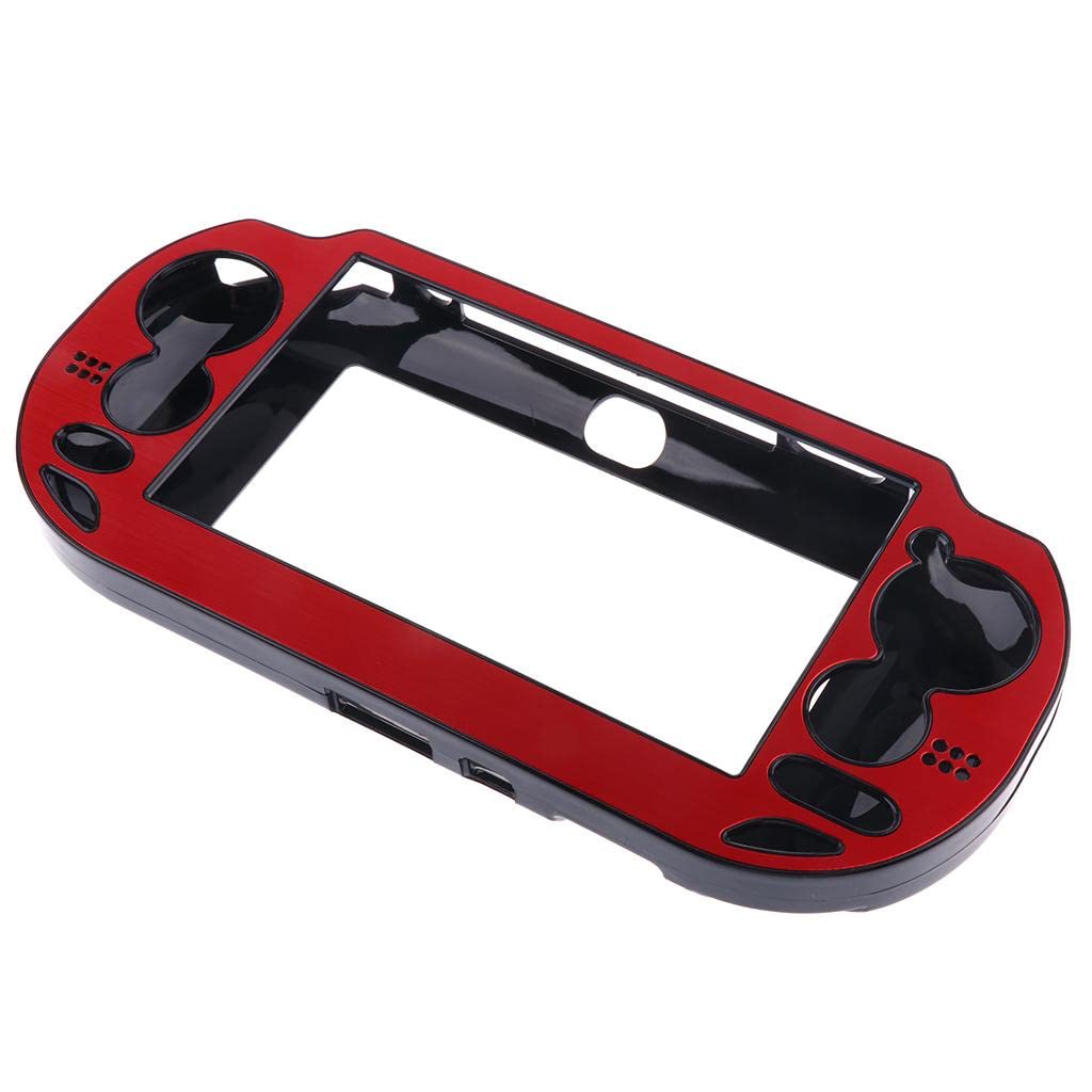 2pcs Protective Case Cover Skin for Sony PlayStation ps vita 1000 Controller Blue and Red