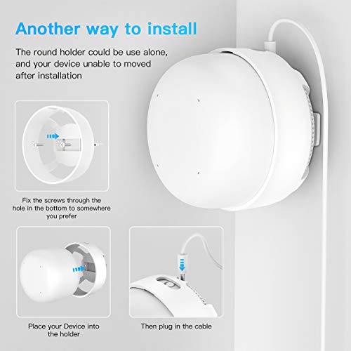 VOMENC 【3Pack Outlet Holder Only for Google Nest WiFi Point, No Tools Required and No Cord Clutter Easy Moved Holder Bracket Compatible with Google Nest WiFi Point (3PACK)