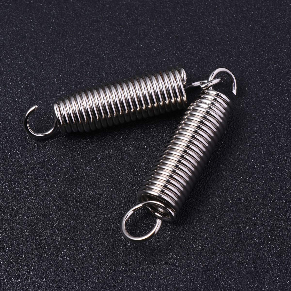 2pcs Stainless Steel Drum Foot Pedal Spring for Percussion Instrument Parts drum key tool,drum accessories,drum tuner,drum pedal(Silver)