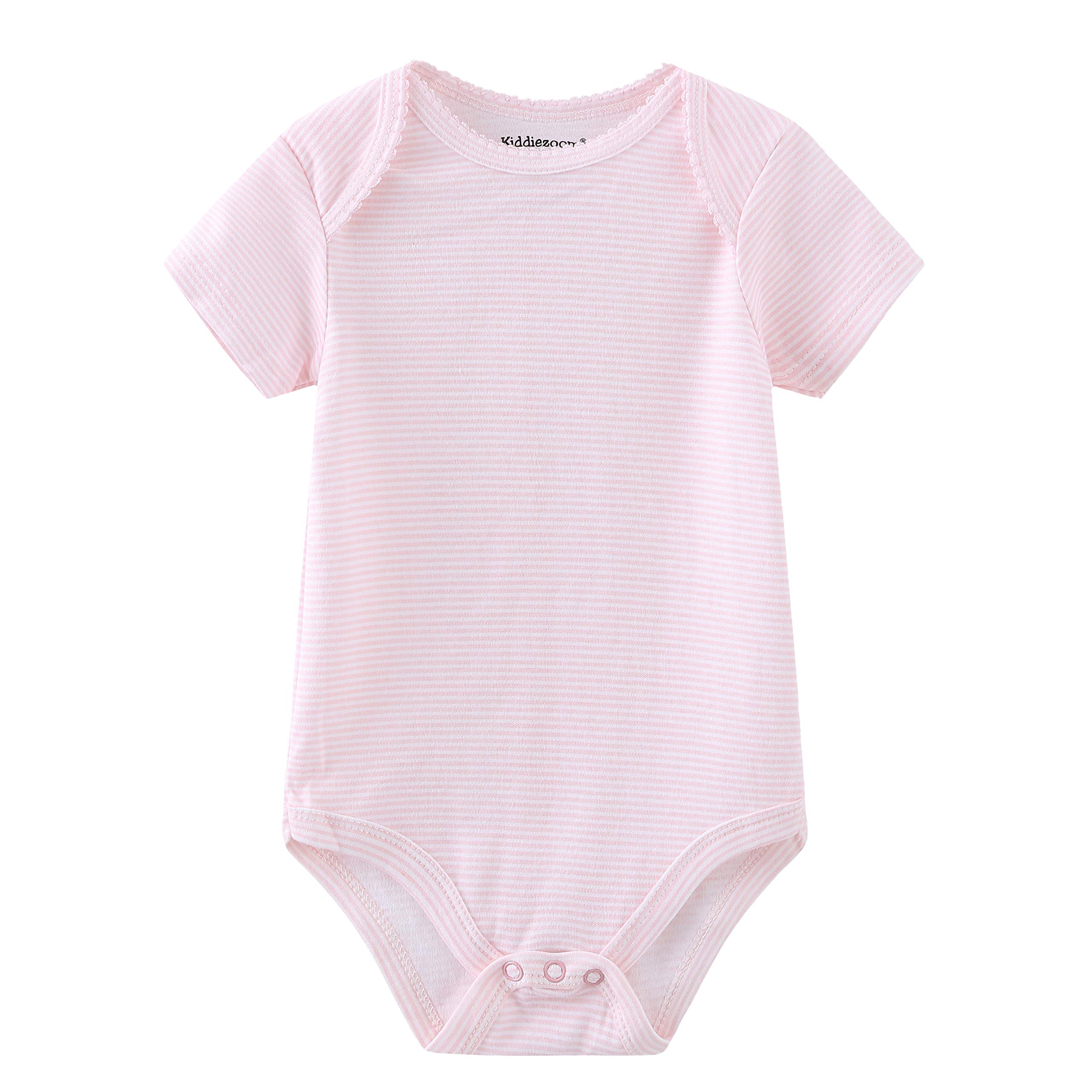 Kiddiezoom Newborn Baby Unisex Cotton Bodysuits Baby Gift 5-Pack Baby Clothes Red