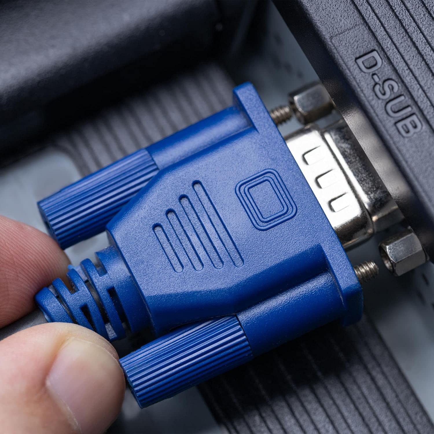 DaFuRui 3Pack VGA to VGA Cable,10Ft HD15 VGA Male to Male Cable for TV Computer VGA Monitor Cable with Blue Connector