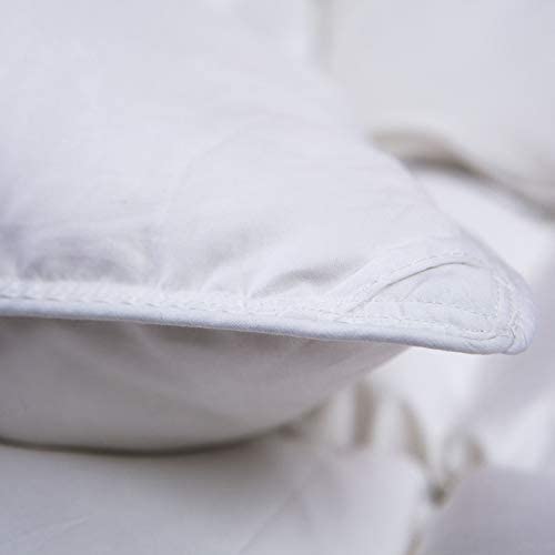 Baby Goose Lightweight All Season BabyToddler White Goose Down Comforter Duvet Insert for Crib Bedding 100 Percent Cotton Shell Down Proof (White, 33x43in)