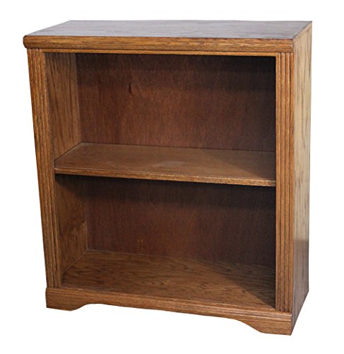 American Heartland Oak 36" Open Bookcase in Medium