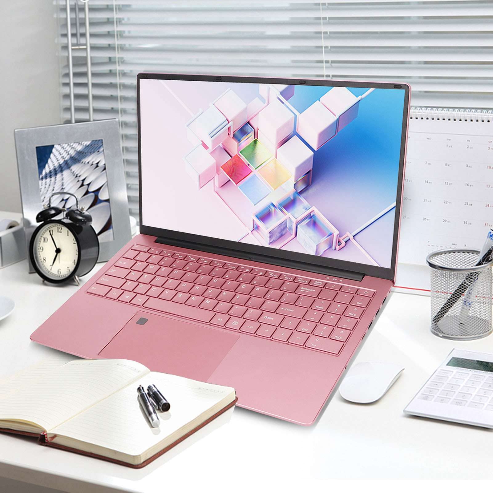 15.6 in Laptop, 16GB LPDDR RAM and 512GB ROM, Quad Core 2.9GHz CPU, 1920X1080 IPS Display, with Fingerprint Reader, 6000mAh Battery Laptop Computer for Business and Students(USA)
